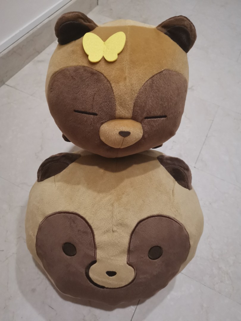 Set of 2 Tanuki Plushies (Bandai), Hobbies & Toys, Memorabilia ...