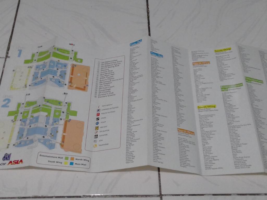 SM MALL OF ASIA ( 1ST MALL MAP ), Hobbies & Toys, Memorabilia ...