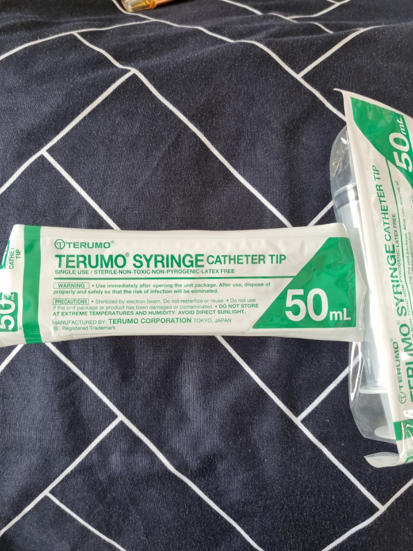Terumo syringe catheter tip 50 ml, Health & Nutrition, Assistive & Rehabilatory Aids, Other ...