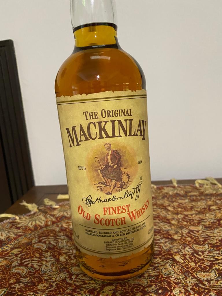 The Original Mackinlay - Finest Old Scotch Whisky 75cl, Food & Drinks ...