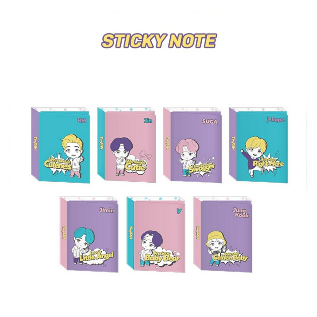 TINY TAN STICKY NOTES, Hobbies & Toys, Memorabilia & Collectibles, K ...
