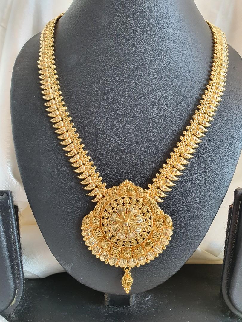 Traditional Design Long Aaram with pure gold plating, Women's Fashion ...