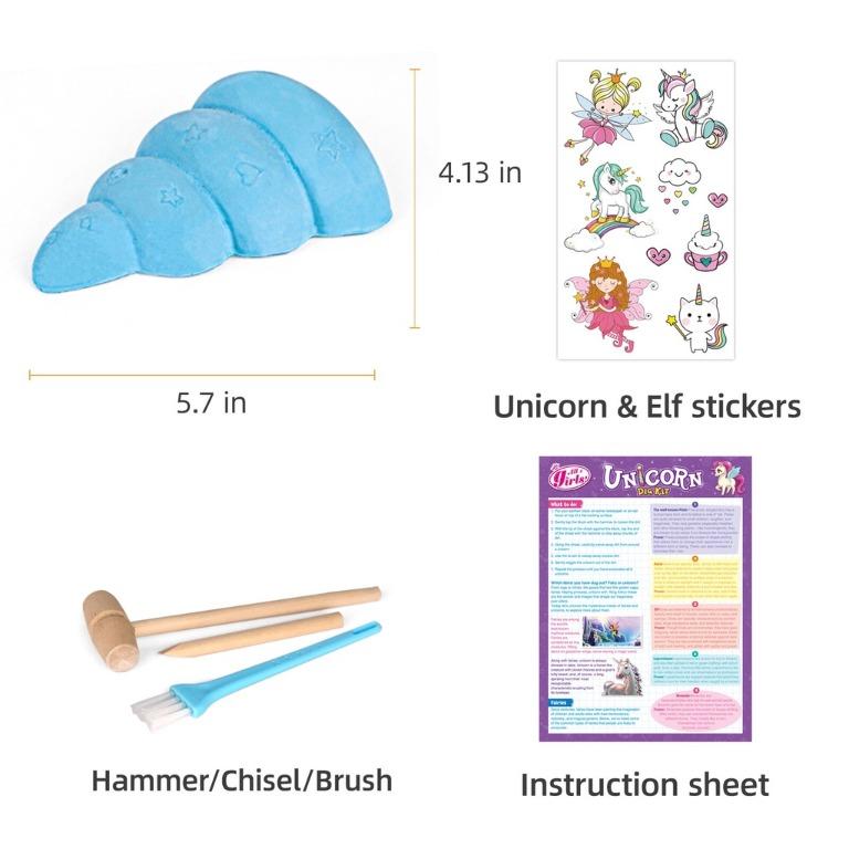 Unicorn Mermaid Dig Kit Toy with Mining Excavation Tool STEM Toy for ...