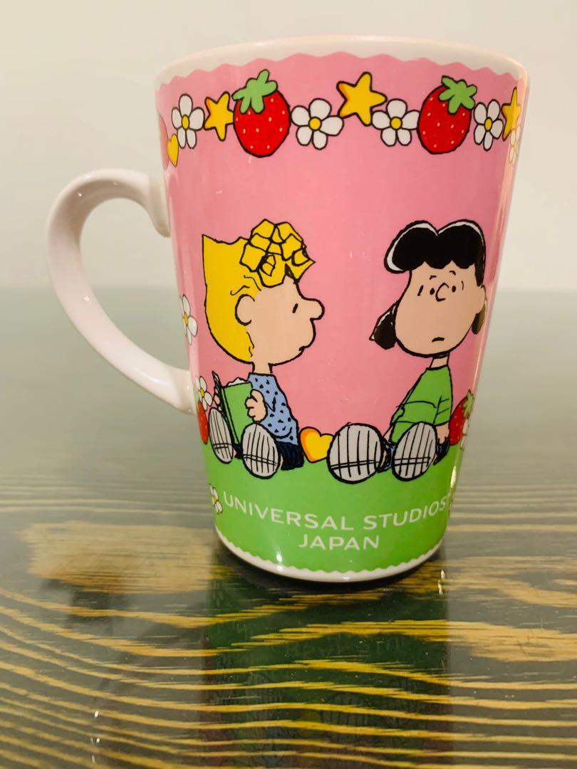 Universal Studios Japan Peanuts Snoopy and Friends Pink Mug, Furniture ...