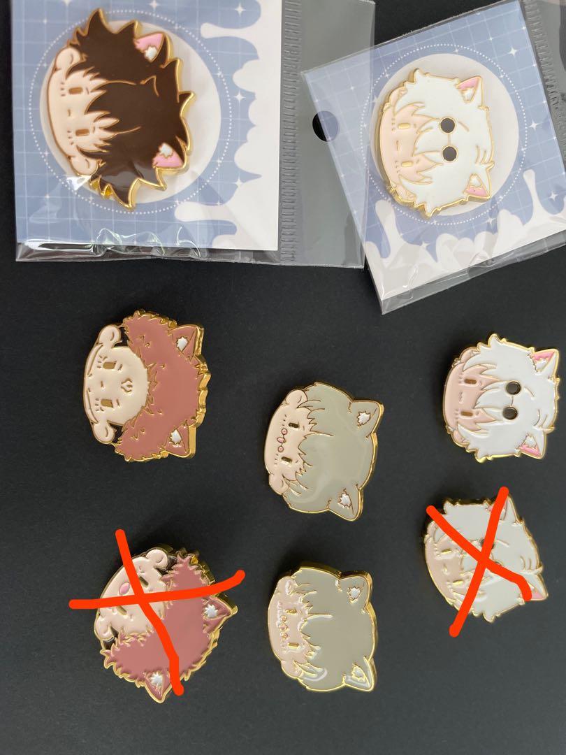 Urgent WTS Jjk Jujutsu kaisen anime hard enamel pins cat ears, Hobbies ...