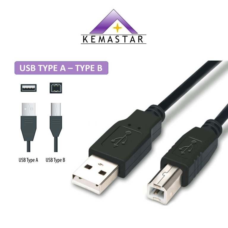 USB Type B, Computers & Tech, Parts & Accessories, Cables & Adaptors on ...