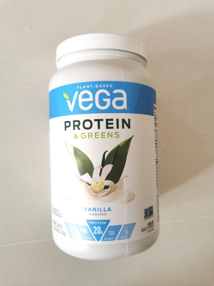 Vega Protein Powder (Pea Protein), Health & Nutrition, Health ...