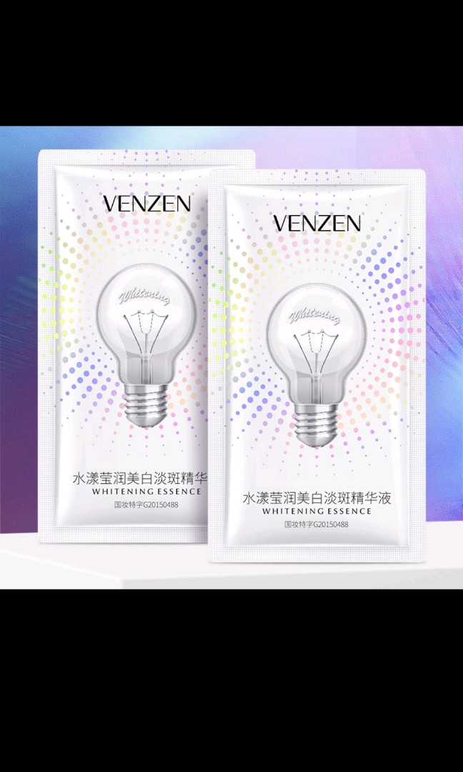 Venzen whitening essence (2ml x 100 sachets), Beauty & Personal Care ...