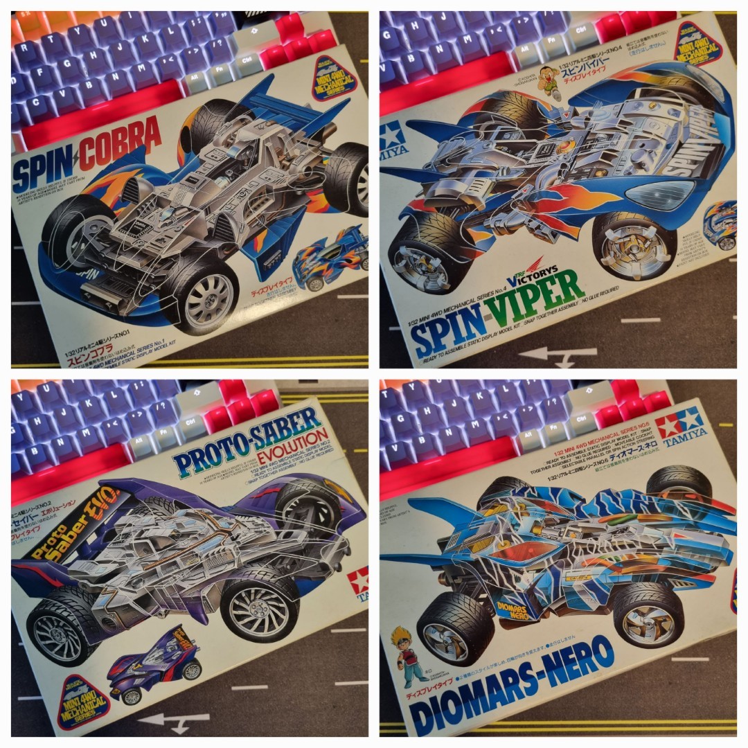 Vintage Tamiya Mini 4WD Mechanical Series, Hobbies & Toys, Toys & Games ...