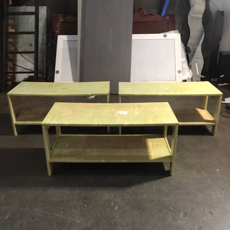 Wooden Small Coffee Table / Meja Kopi Kayu, Furniture & Home Living ...