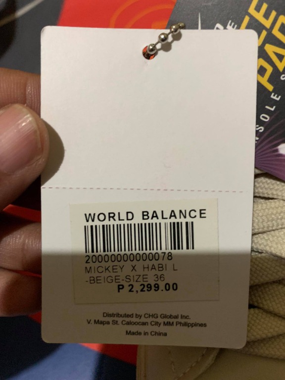 WORLD BALANCE X MICKEY MOUSE HABI L, Women's Fashion, Footwear ...