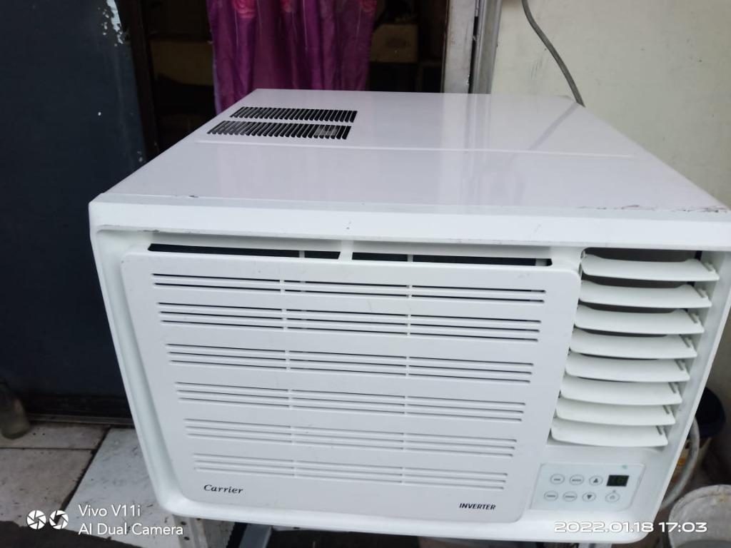 1.5hp window type carrier inverter, TV & Home Appliances, Air ...