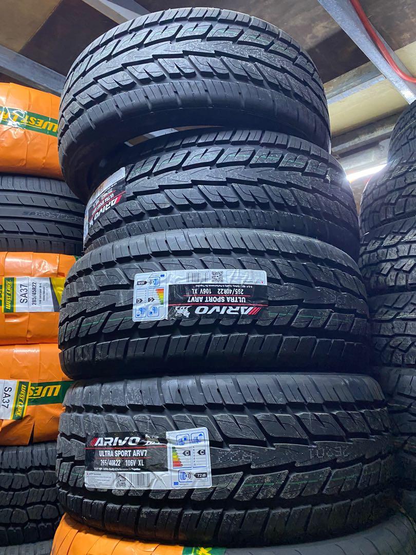 265-40-r22 Arivo Brandnew tire, Car Parts & Accessories, Mags and Tires ...