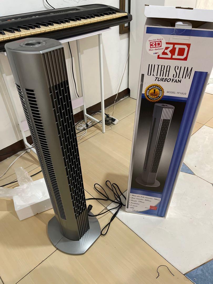 3D Ultra Slim Tower Fan TF10US, Furniture & Home Living, Lighting ...