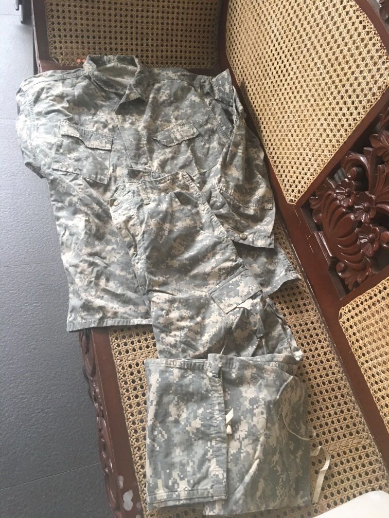 ACUpat Battle Dress Uniform BDU, Sports Equipment, Hiking & Camping on ...