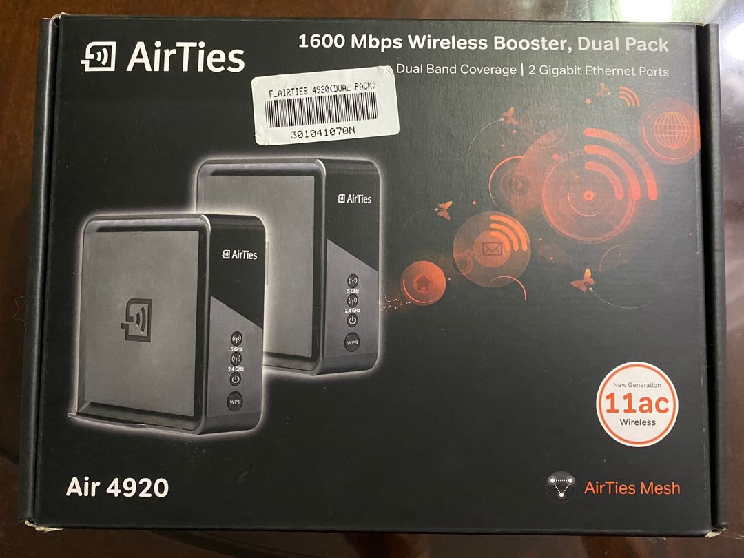 AirTies Air 4920 AC1600 Mesh Router Pair, Computers & Tech, Parts ...