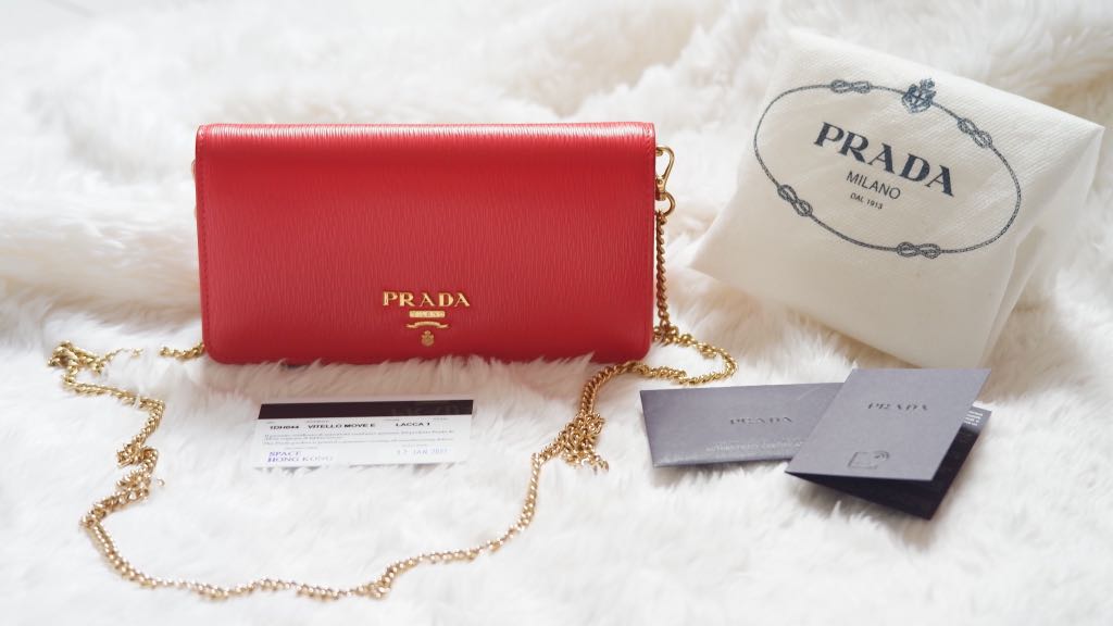Authentic Prada WOC GHW (RFID), Luxury, Bags & Wallets on Carousell