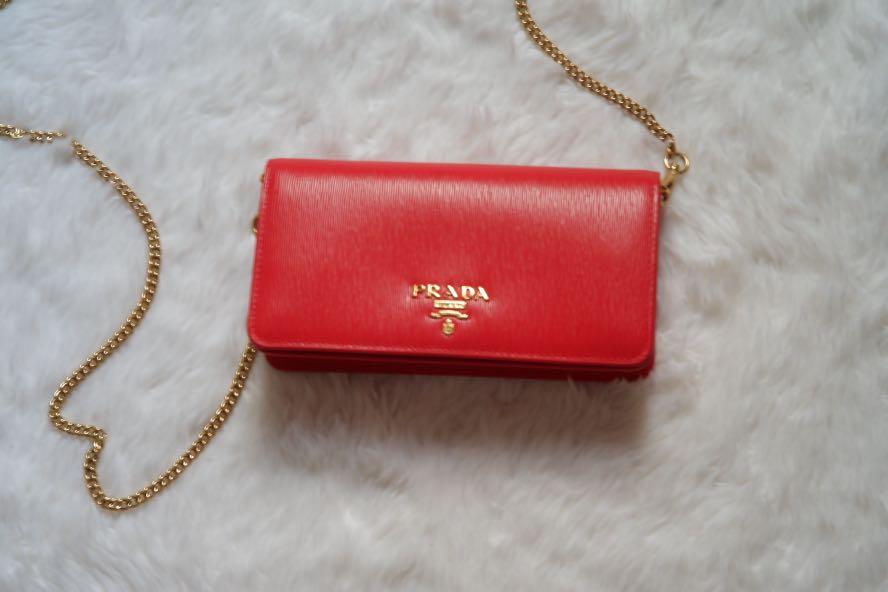 Authentic Prada WOC GHW (RFID), Luxury, Bags & Wallets on Carousell