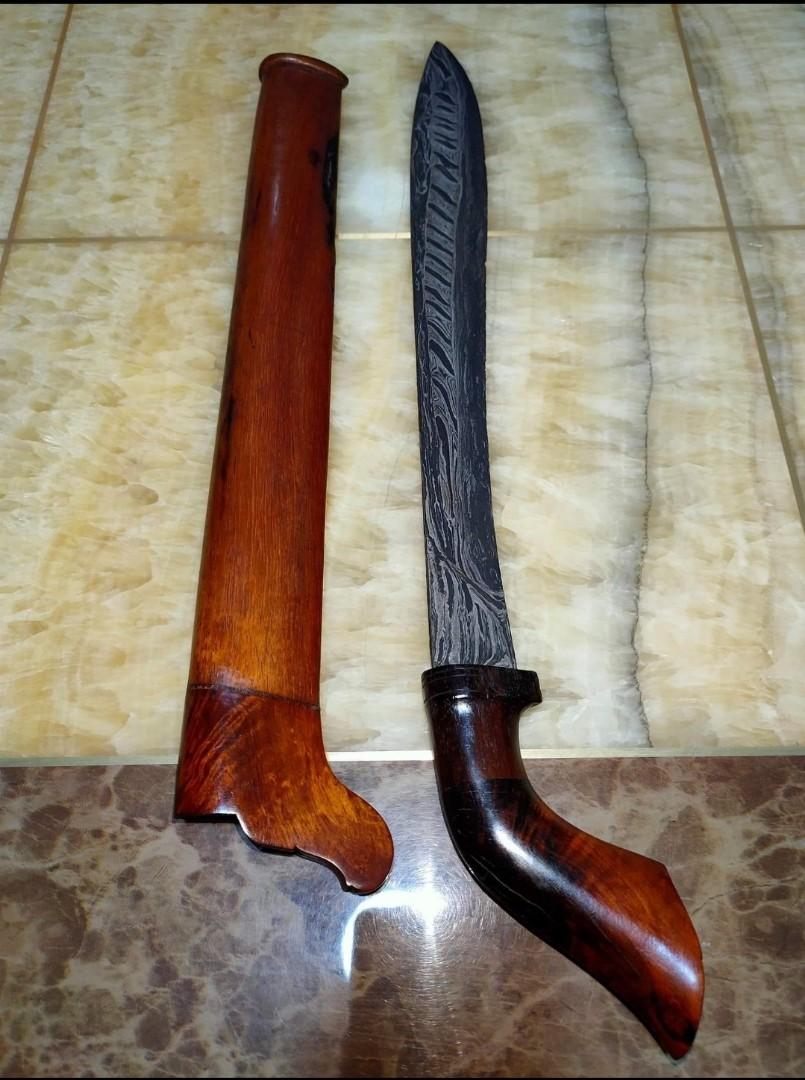 Badik Bugis Makassar with Exquisite Pamor (Rare Specimen) "not a keris ...