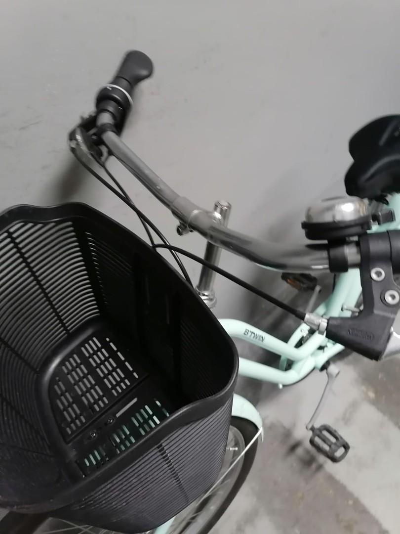 Bicycles,Btwin Elops 120,, 26" rim, 6 speed, front basket, rear rack ...