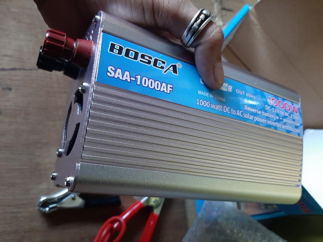 BOSCA POWER INVERTER 1,000 WATTS CONVERT 12V DC TO 220V AC, Mobile ...