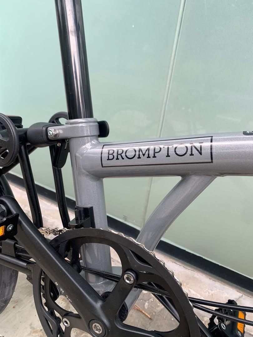 Brompton P line ( storm grey ), Sports Equipment, Bicycles & Parts ...
