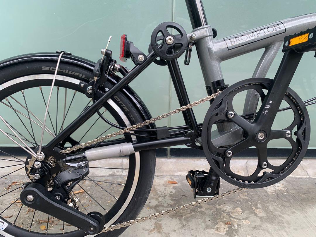 Brompton P line ( storm grey ), Sports Equipment, Bicycles & Parts ...
