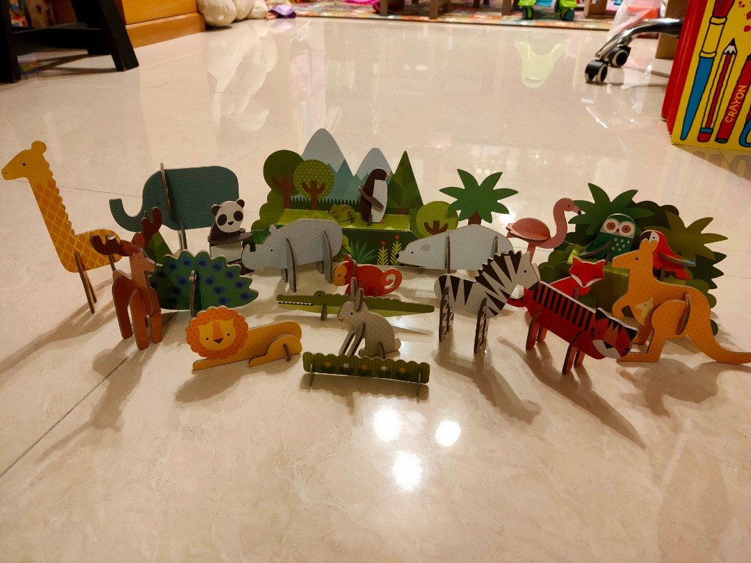 Cardboard zoo, Babies & Kids, Infant Playtime on Carousell
