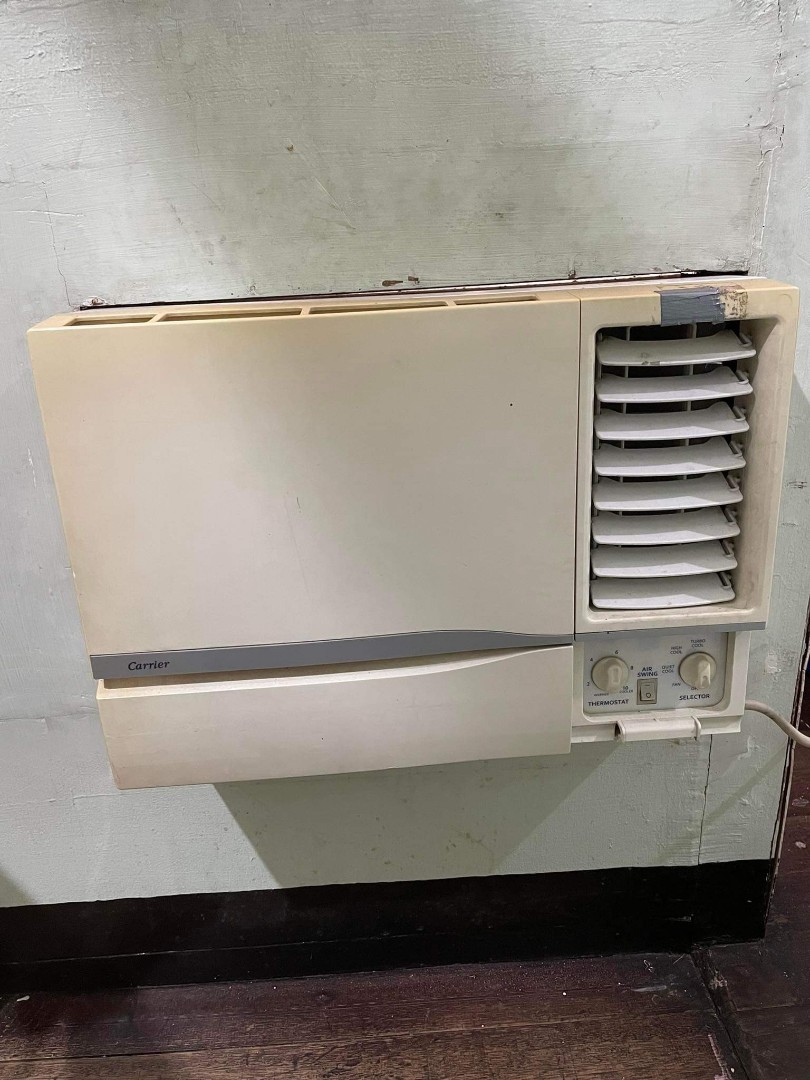 Carrier 1HP window type Aircon, TV & Home Appliances, Air Conditioning ...