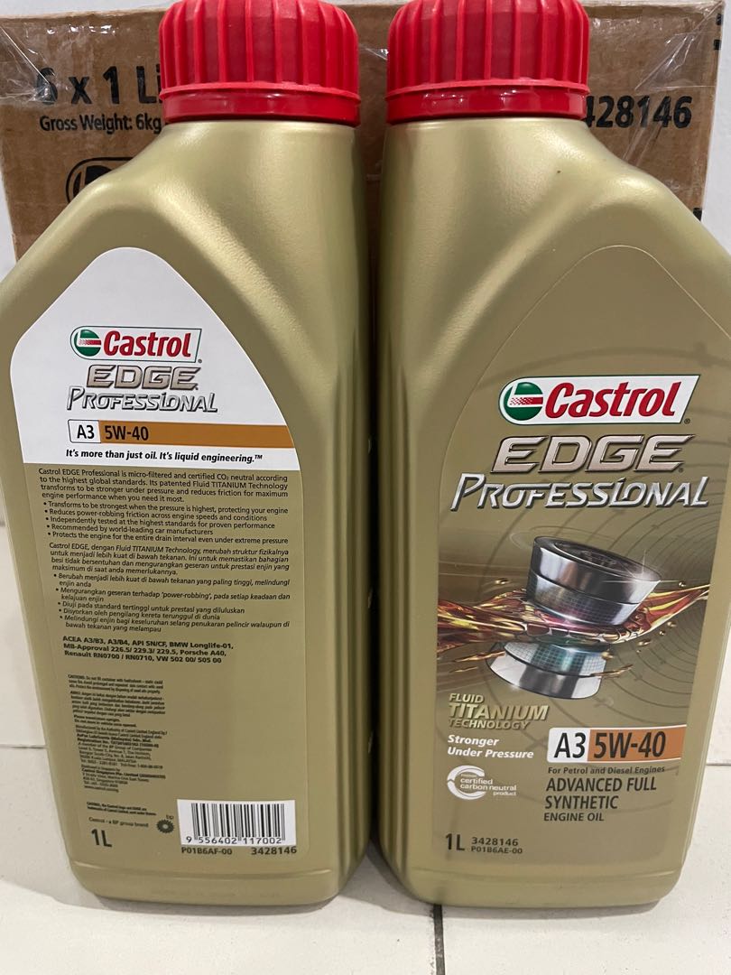 Castrol Edge Professional 5W-40 (1 Litre), Car Accessories, Accessories ...