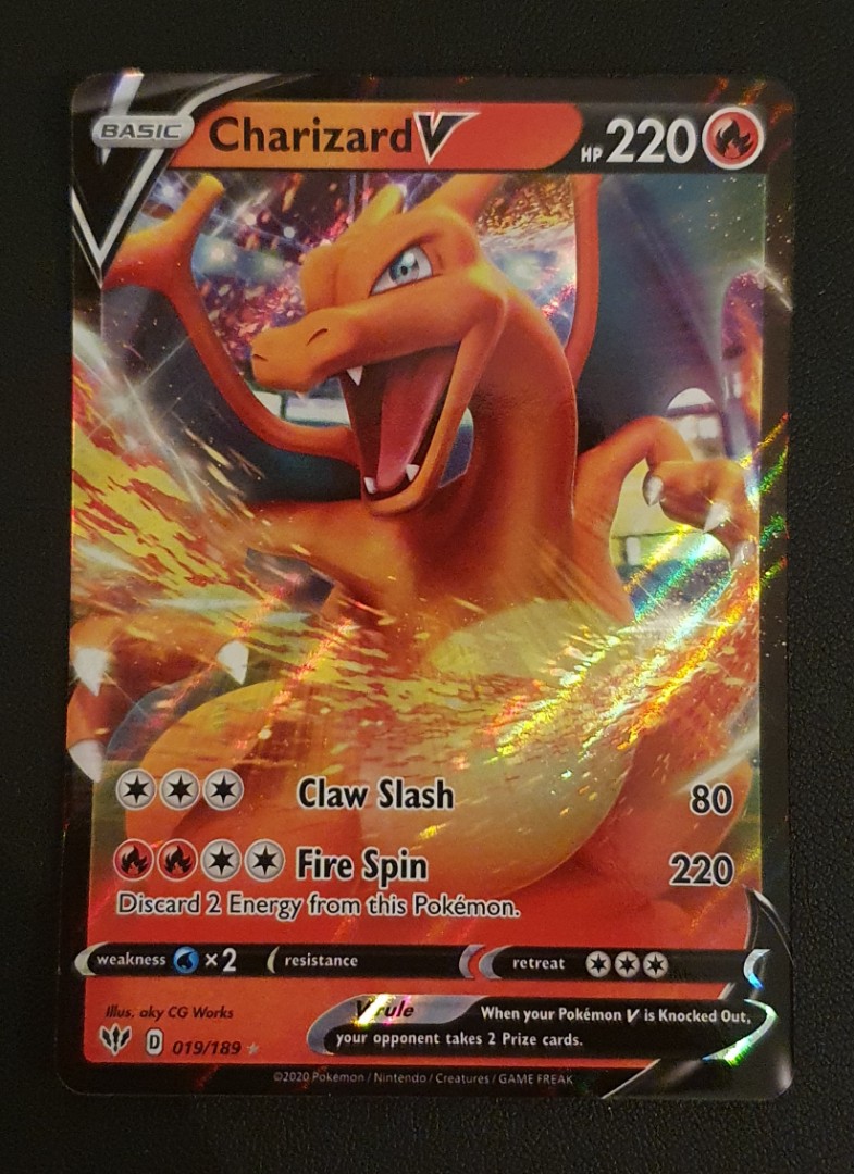 Charizard V Pokémon Cards, Hobbies & Toys, Toys & Games on Carousell