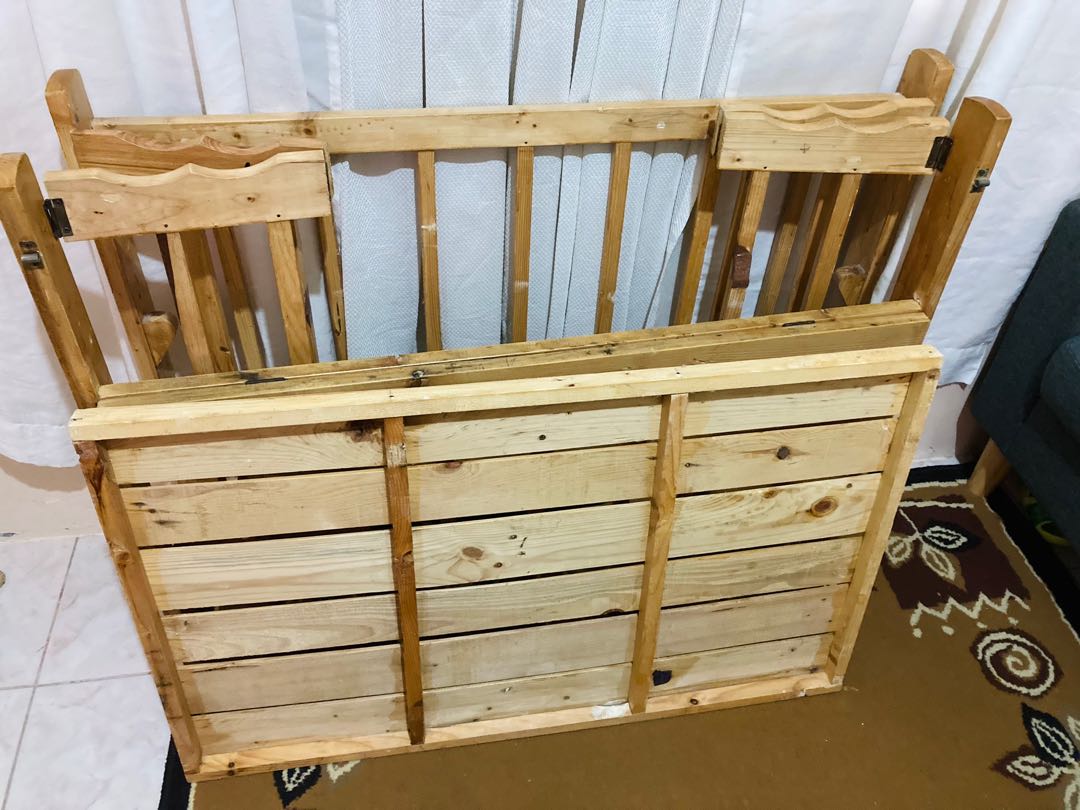 Crib Drop Side Classic Design Wooden, Babies & Kids, Baby Nursery ...