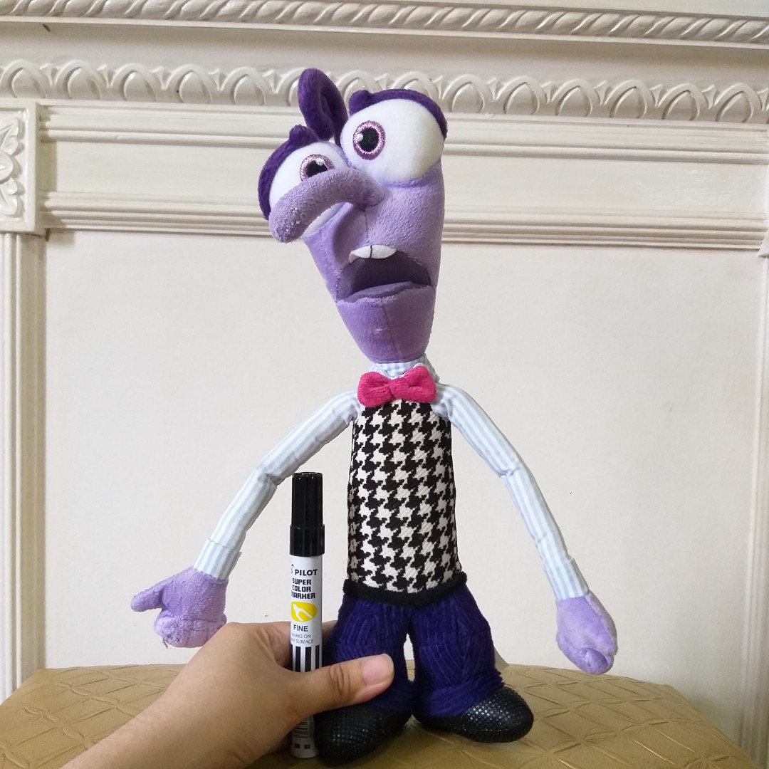 Disney Pixar Inside Out Fear Stuffed Plush Toy with Disney Patch ...