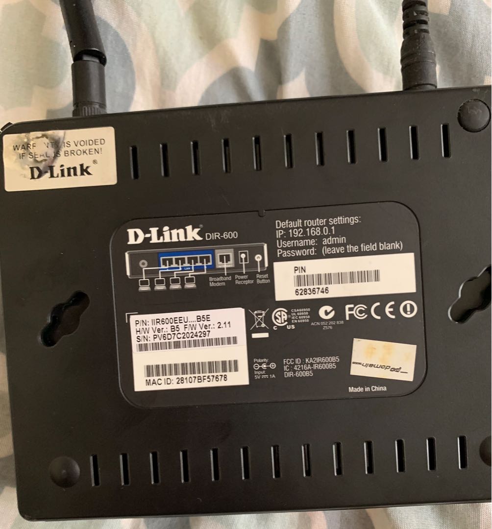 D-Link DIR-600 Router, Computers & Tech, Parts & Accessories, Other ...