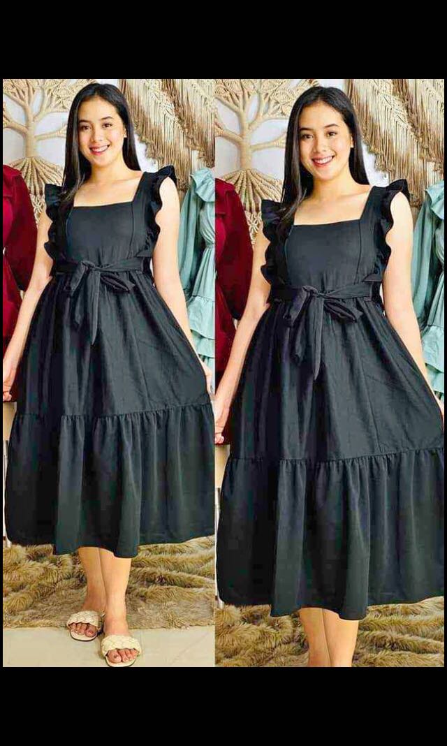 Doll Raffles Dress Black, Women's Fashion, Dresses & Sets, Dresses on ...