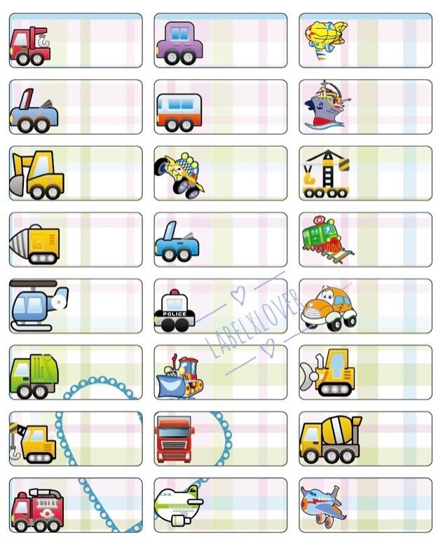 Doraemon ; Peppa Pig ; Transportation 36 Pcs Medium personalise ...