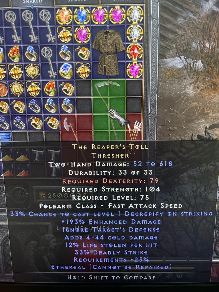 Ethereal Reaper’s Toll D2R, Video Gaming, Gaming Accessories, In-Game ...