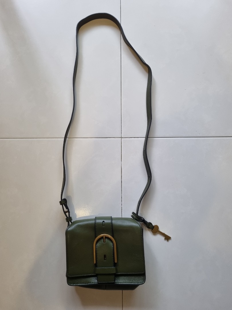 Fossil Green, Women's Fashion, Bags & Wallets, Cross-body Bags on Carousell