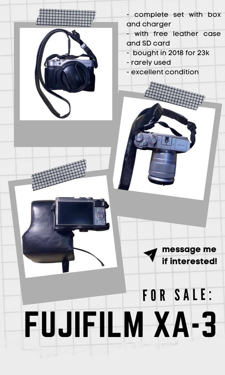 Fujifilm XA-3, Photography, Cameras on Carousell