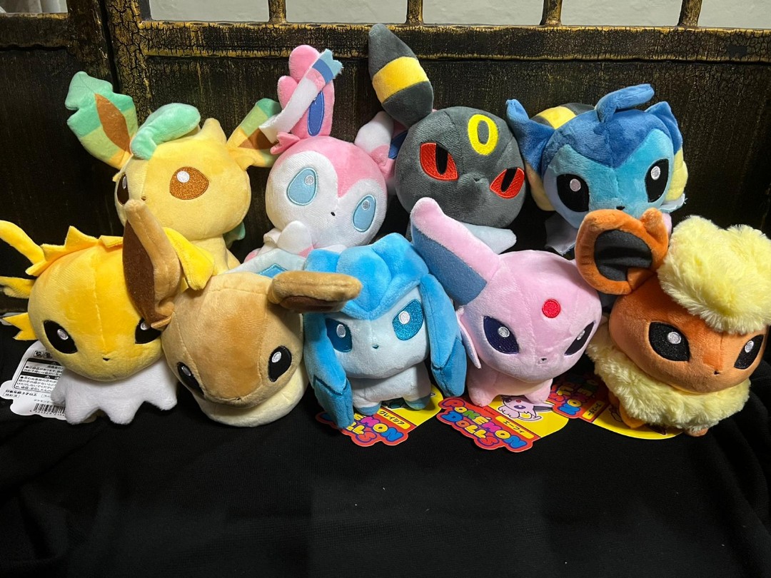 Full set Eevee plushie collection, Hobbies & Toys, Toys & Games on ...