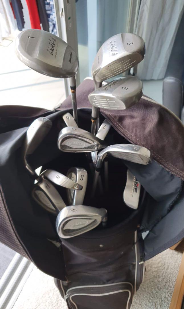 Full set of Irons with No 1, 3, 5 drivers and a parter, Sports ...