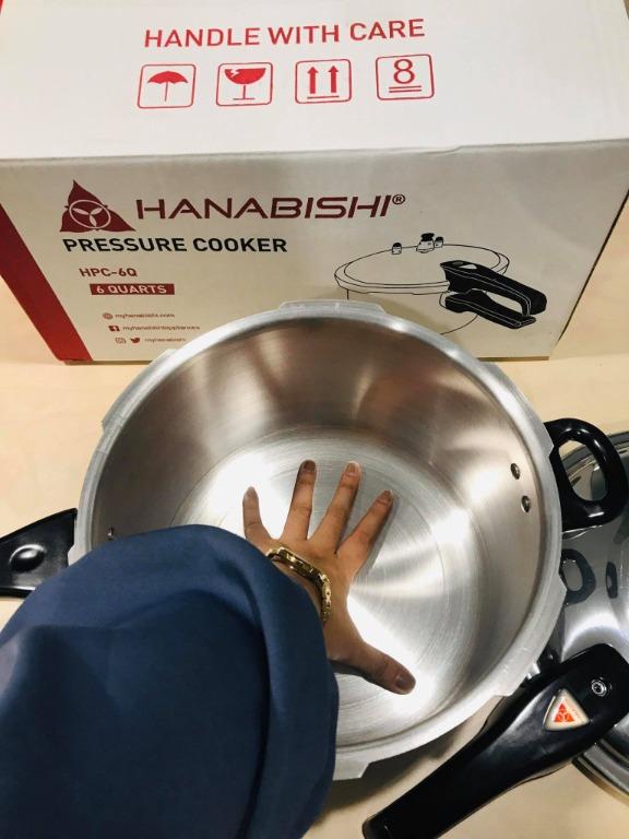 Hanabishi 6 Quartz Pressure Cooker HPC-6QC, TV & Home Appliances ...