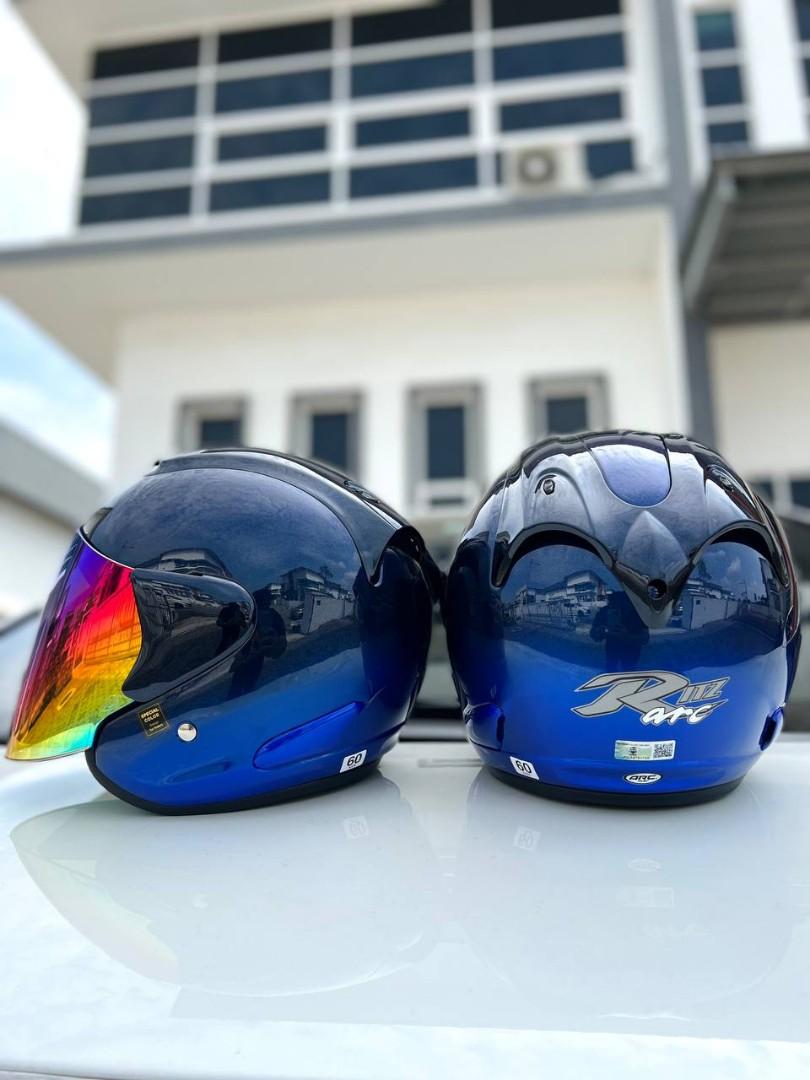 Helmet ARC Ritz Two Tone Blue Special Edition, Auto Accessories on ...
