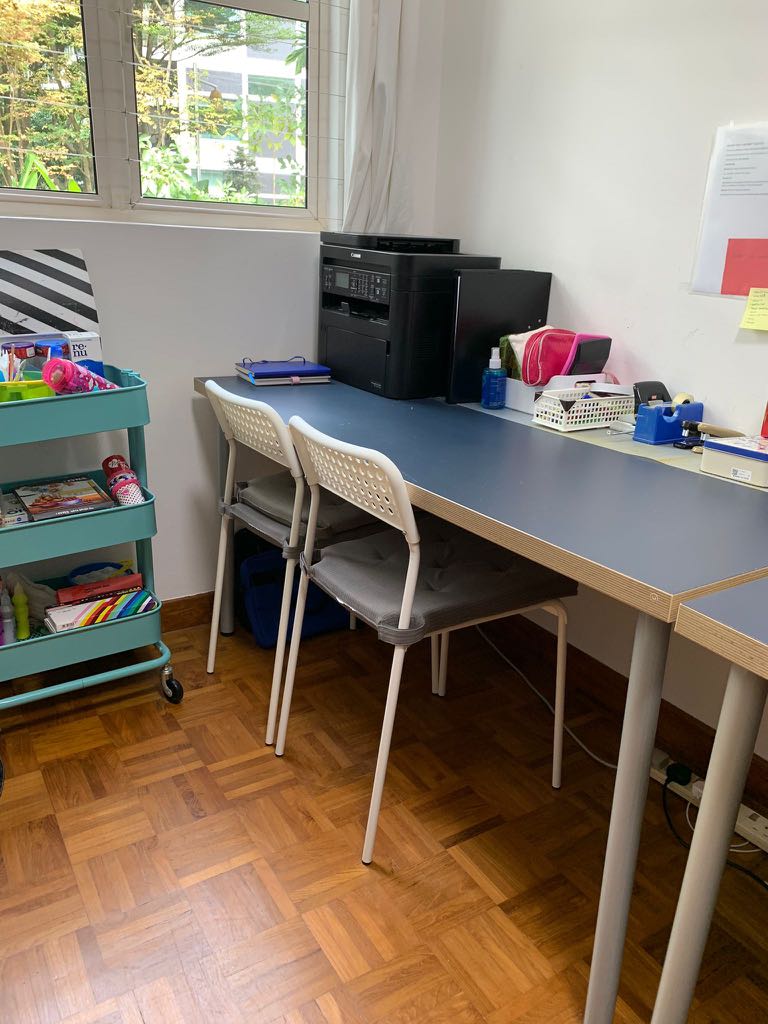 Ikea study table, Furniture & Home Living, Furniture, Tables & Sets on ...