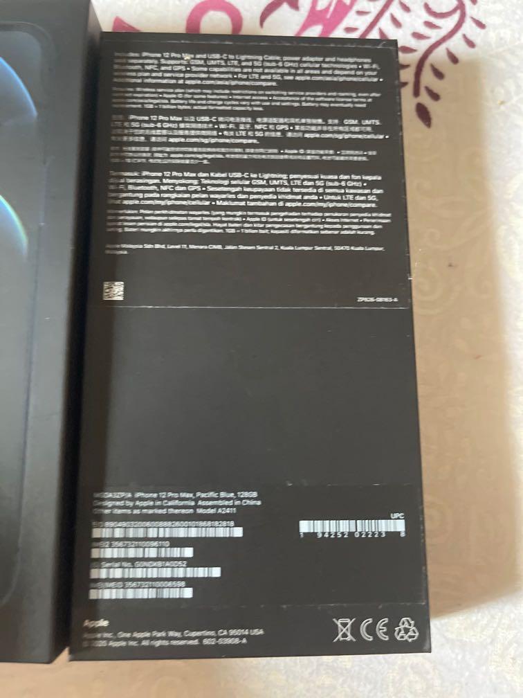 iPhone 12 Pro Max Box, Mobile Phones & Gadgets, Mobile Phones, iPhone ...