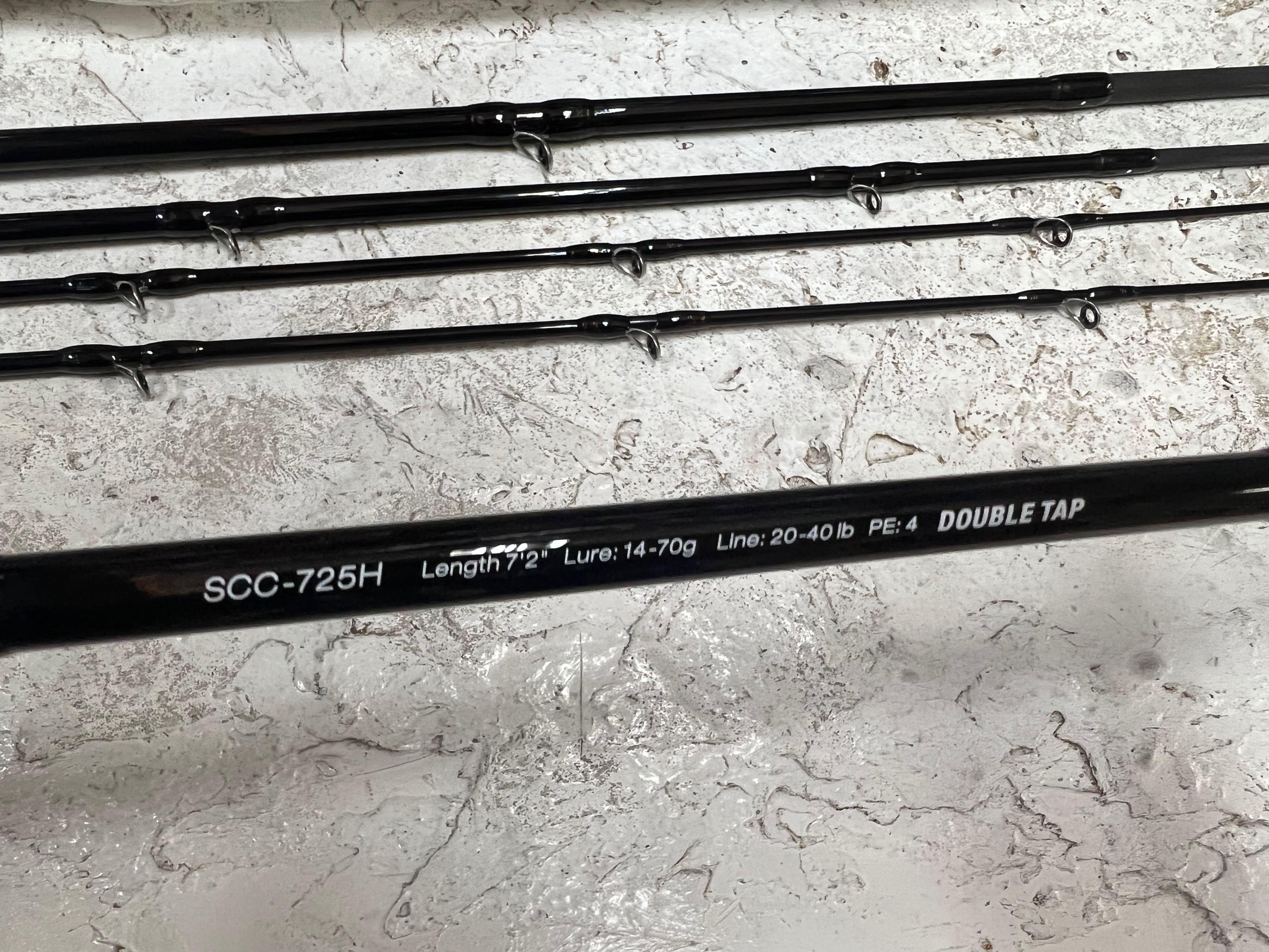 JABBERS Snake Charmer Double Tap 5pc Spinning Travel Fishing Rod (Changeable Tip Pieces), Sports ...