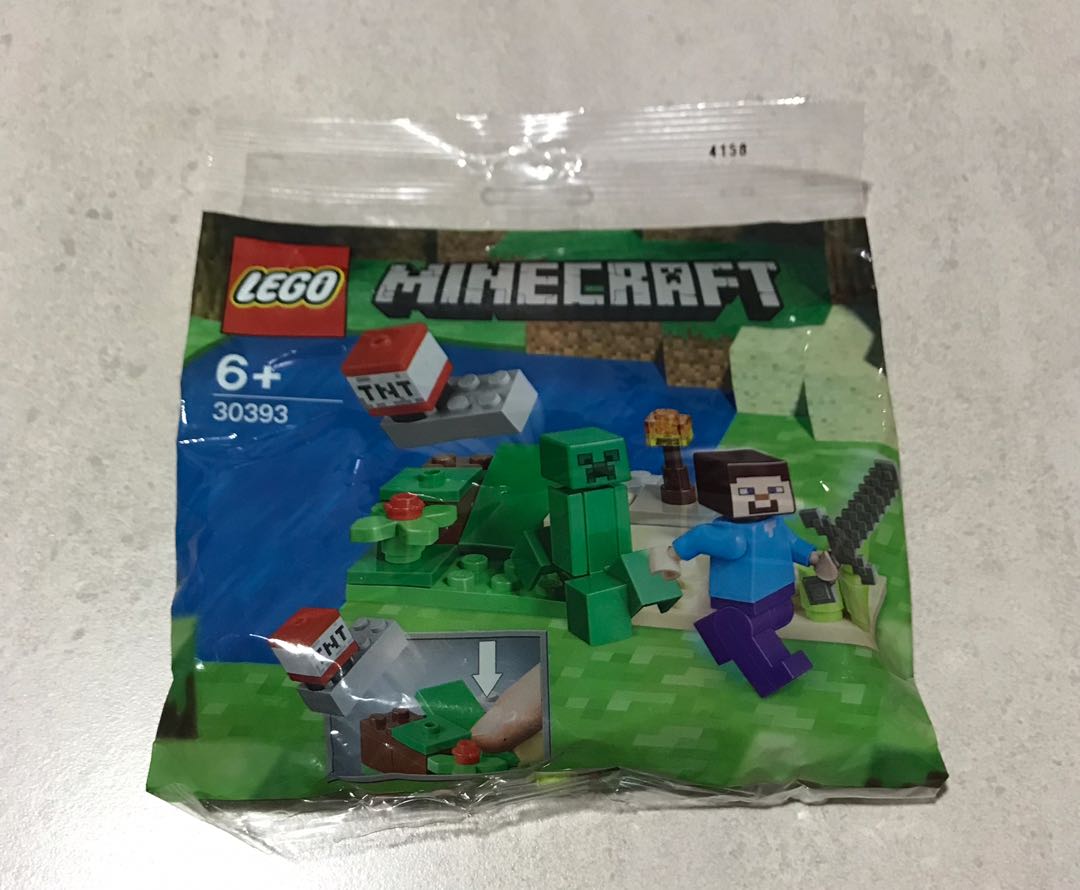 Lego 30393 MINECRAFT Steve and Creeper polybag, Hobbies & Toys, Toys ...