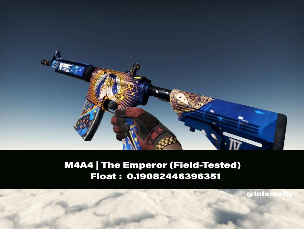 M4A4 The Emperor FT CSGO SKINS KNIVES, Video Gaming, Gaming Accessories ...