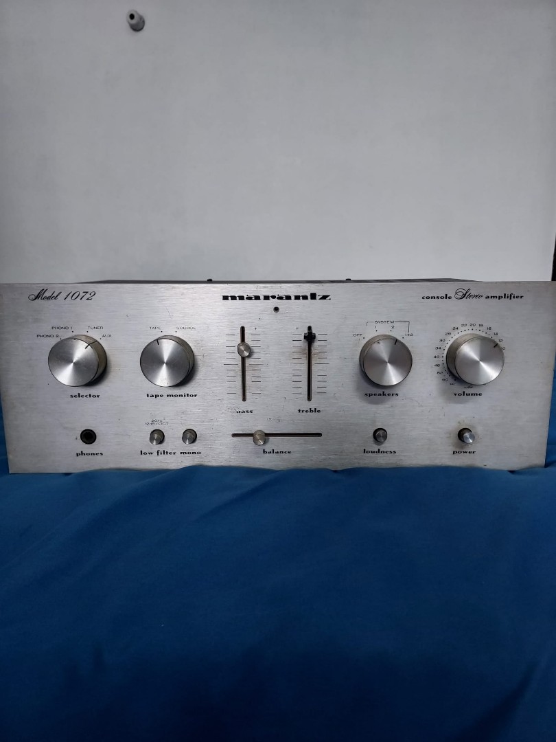 Marantz 1072 Stereo Amplifier, Audio, Soundbars, Speakers & Amplifiers ...