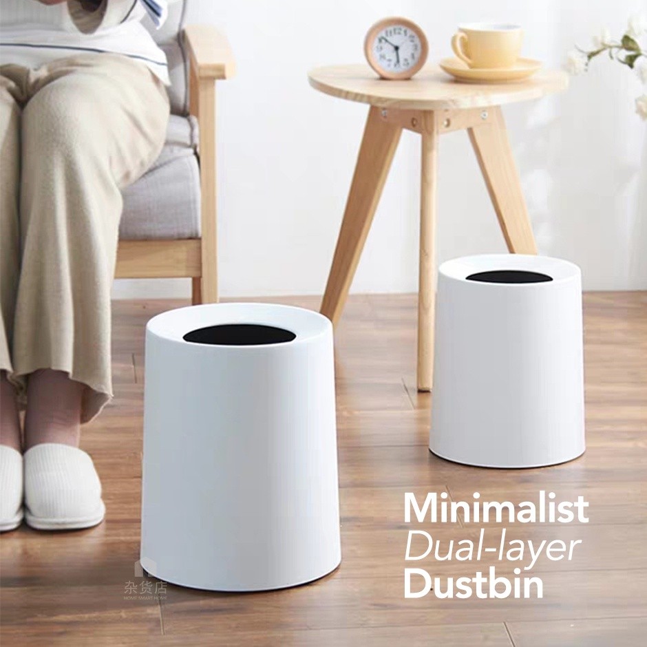 Minimalist Dual Layer Dustbin, Furniture & Home Living, Cleaning ...